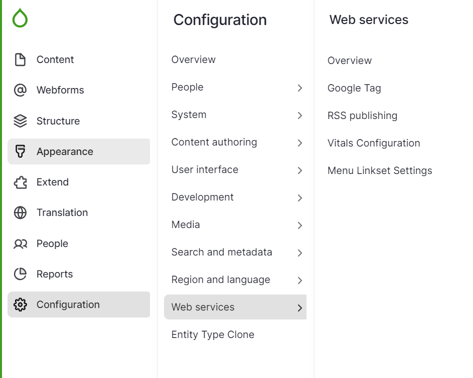 Gin vertical toolbar submenu's overlap [#3487202] | Drupal.org